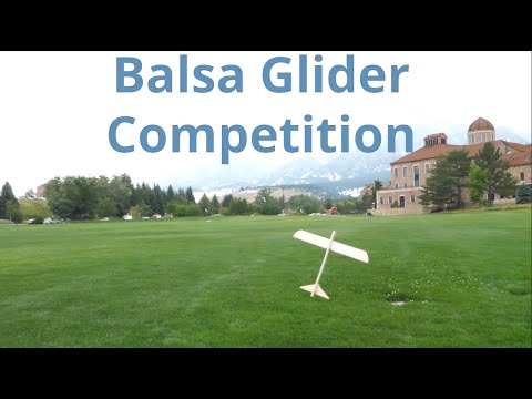 Balsa Glider Competition - YouTube