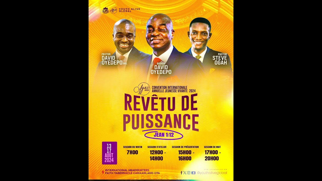 AYAC 2024 / SERVICE DE TRANSFERT DE GRACE JOUR 5 /17/08/2024 - YouTube