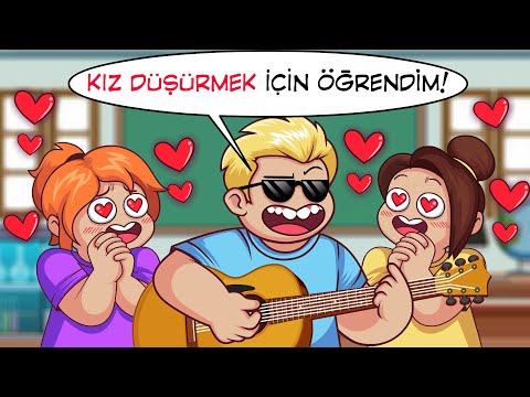 Kız Düşürmek İçin Gitar Öğrenmek! (Animasyon)