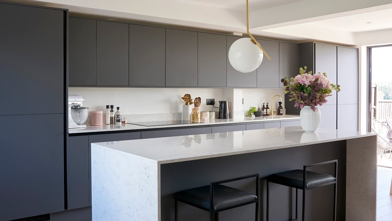 KITCHEN RENOVATION JOURNEY - MATTE BLACK OPEN KITCHEN DINER REVEAL ...