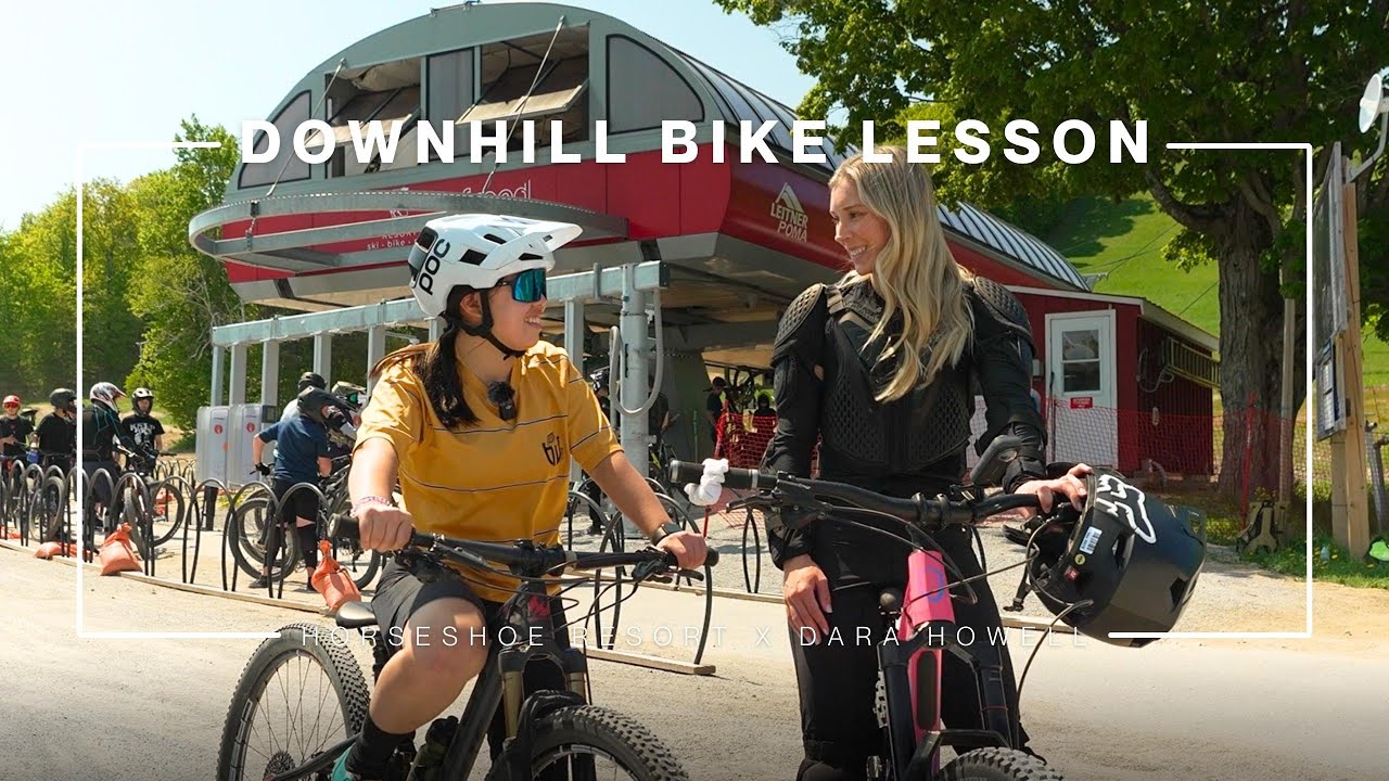 Downhill Bike Lesson - 1st Ride with Dara Howell - YouTube