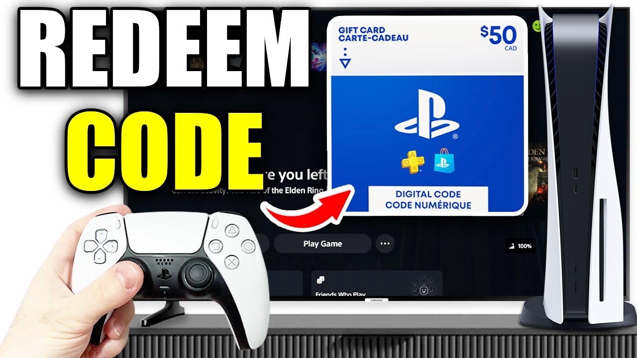 How To Redeem Gift Card On PS5 - Easy Guide - YouTube