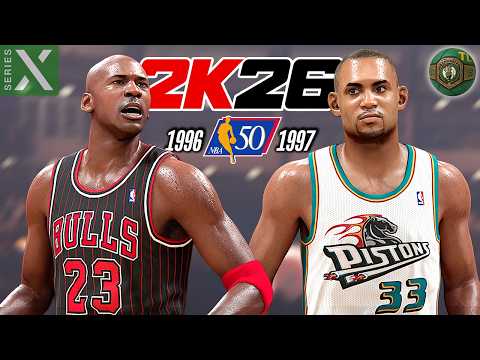 NBA 2K26 | 1996-97: Chicago Bulls vs Detroit Pistons | Michael Jordan Grant Hill NBA on NBC