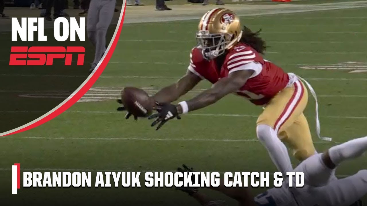 Brandon Aiyuk follows up JAW-DROPPING CATCH with a TD for the 49ers 💪 ...