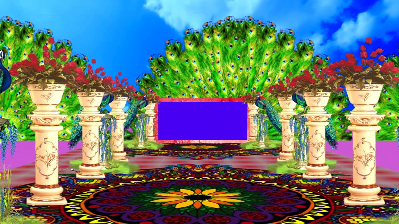 Wedding blue screen effect background 219 - YouTube