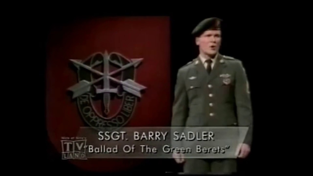 Ballad of the Green Berets SSGT Barry SADLER - YouTube