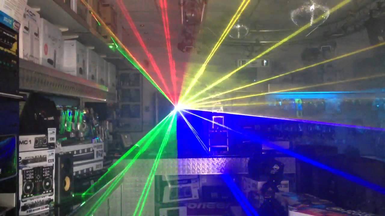 KAM Energy SD1 laser @ Eclipse Sound and Lighting - YouTube