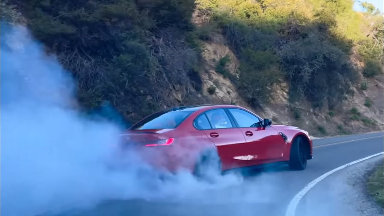 Drifting the 2023 BMW G80/M3 Comp🤤🔥 my boy Nate I think can drive lol ...