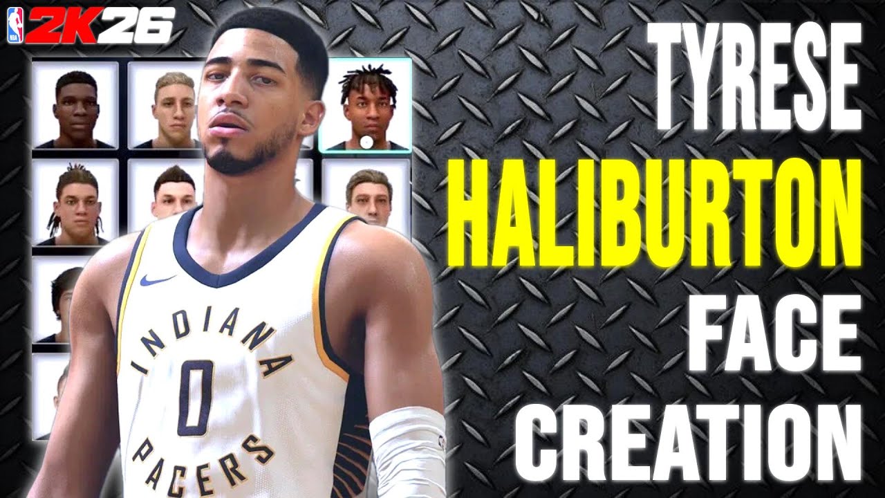 The BEST Tyrese Haliburton Face Creation In NBA 2K26! - YouTube