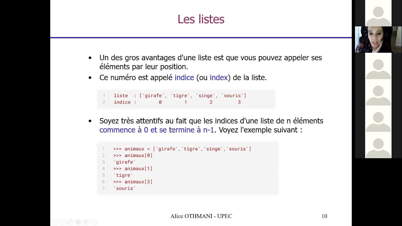 Séance 6: Unité d'Enseignement: Programmation Pour les Sciences ...