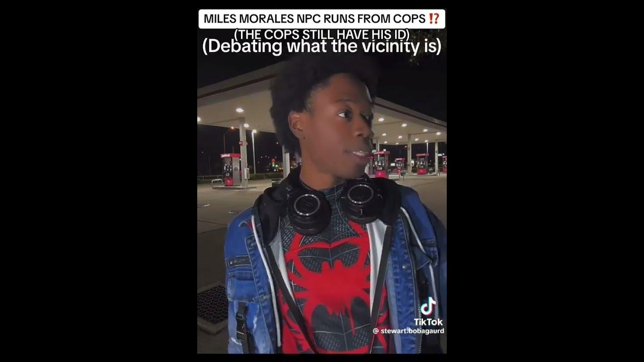 Miles Morales Npc Gets Arrested On Live Youtube