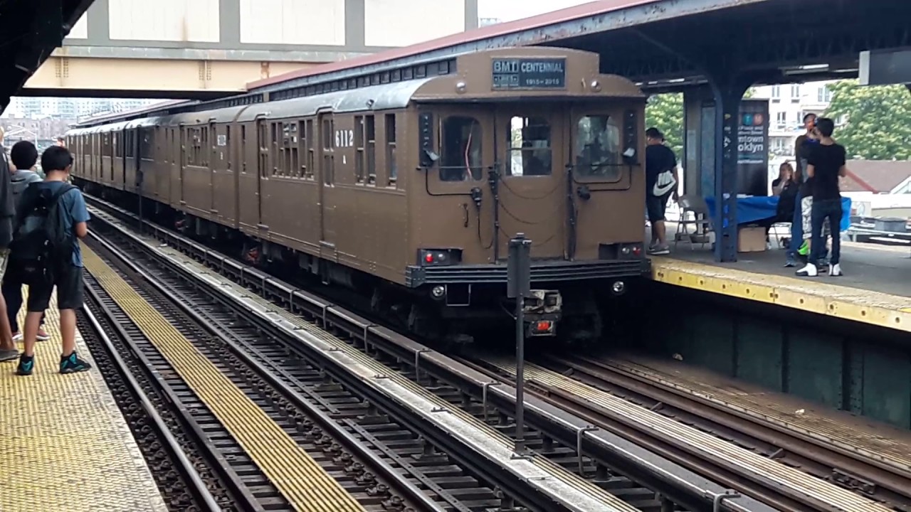 MTA D-Type Triplex Train at Brighton Beach [2017 Parade of Trains ...
