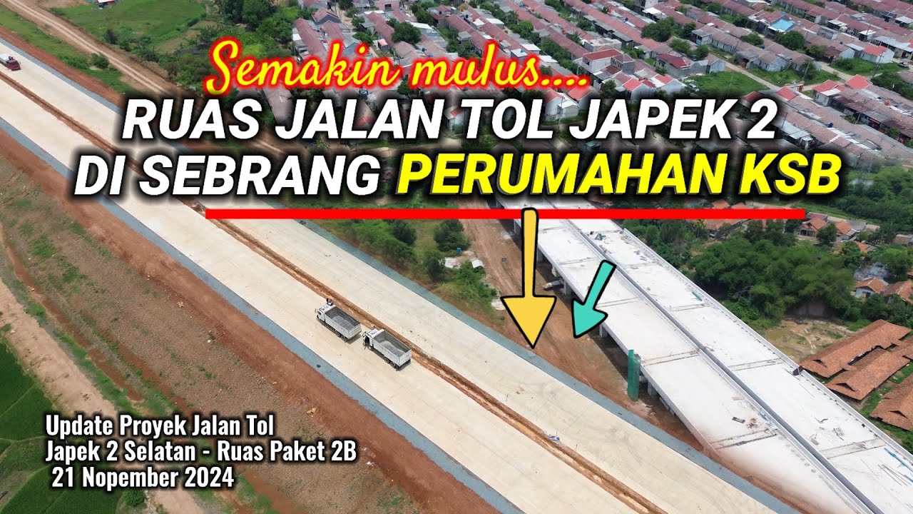 Semakin mulus main road Japek 2 Selatan di sebrang Perumahan KSB Serang Baru | Upd 22 Nop 2024 ...