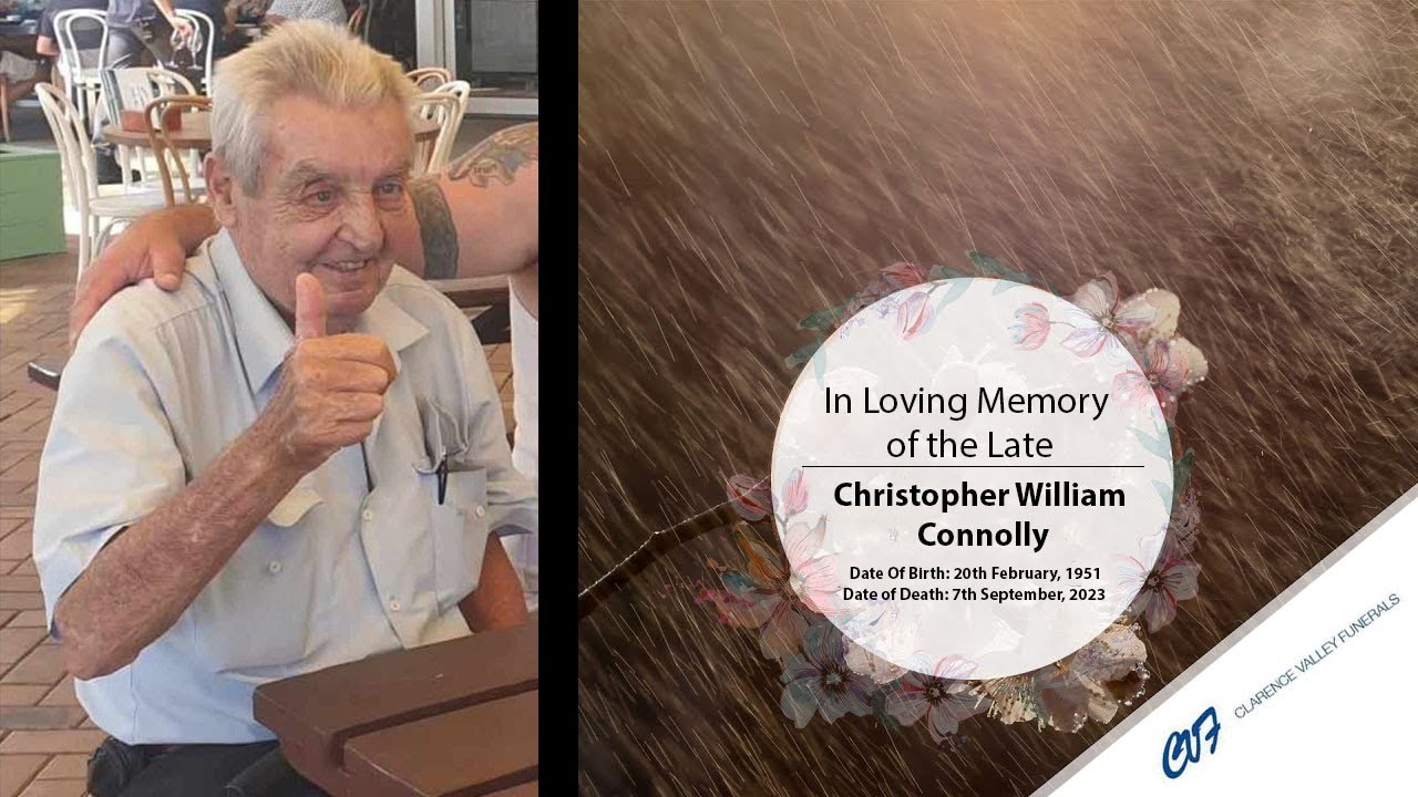 In Loving Memory of Christopher William Connolly - YouTube