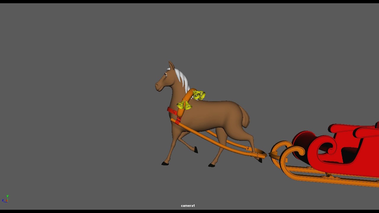 my rig horse trot cycle - YouTube