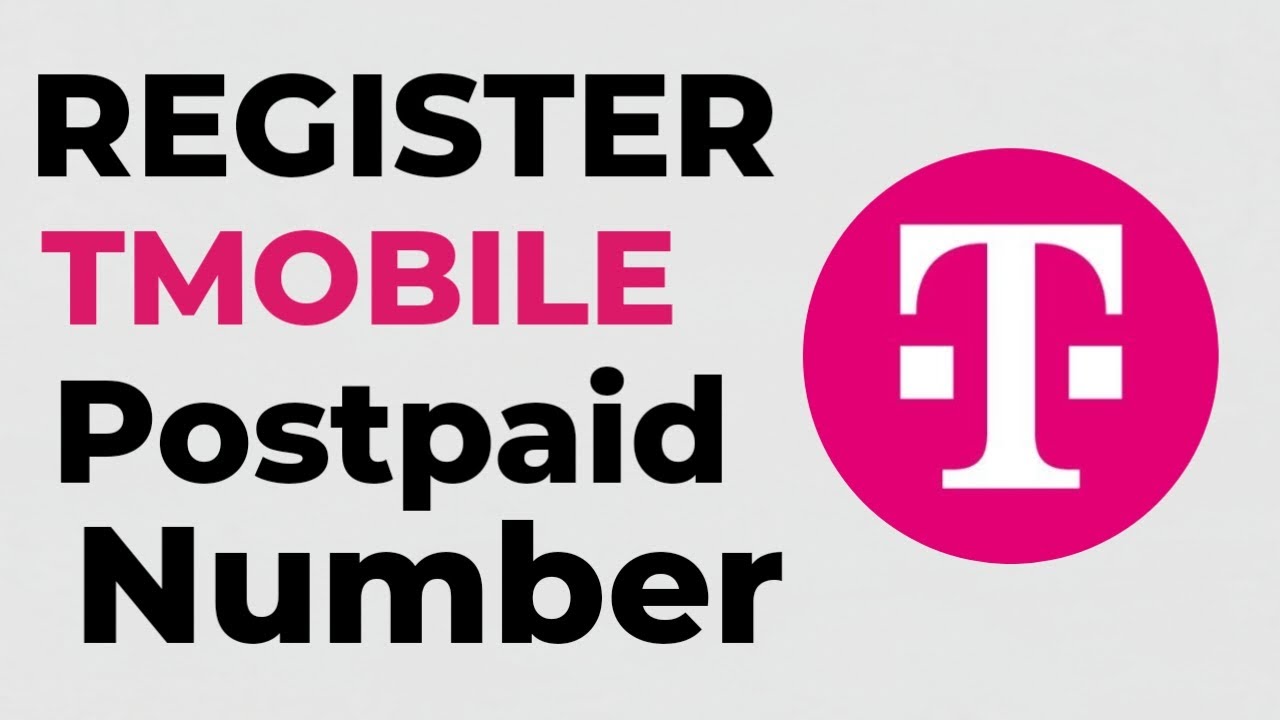 How to Register T Mobile Postpaid Number (Step-by-Step Guide) - YouTube