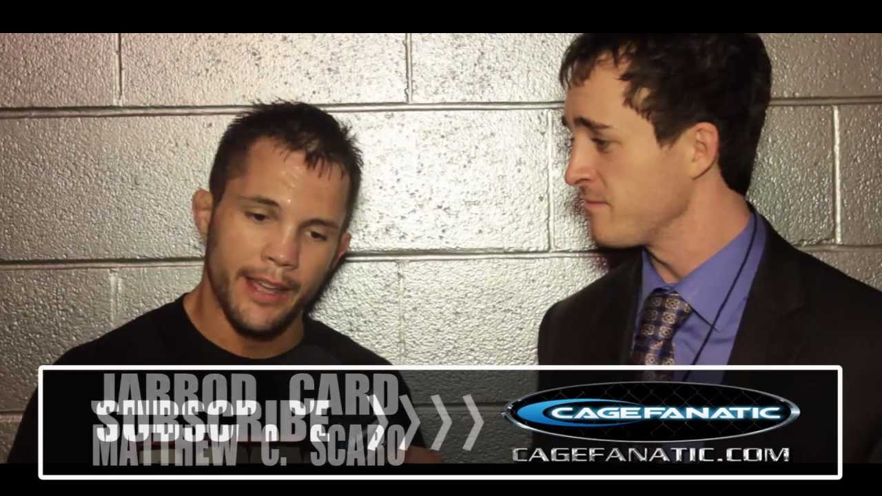 Jarrod "The Wild Card" Card post fight interview at XFC 21 - YouTube
