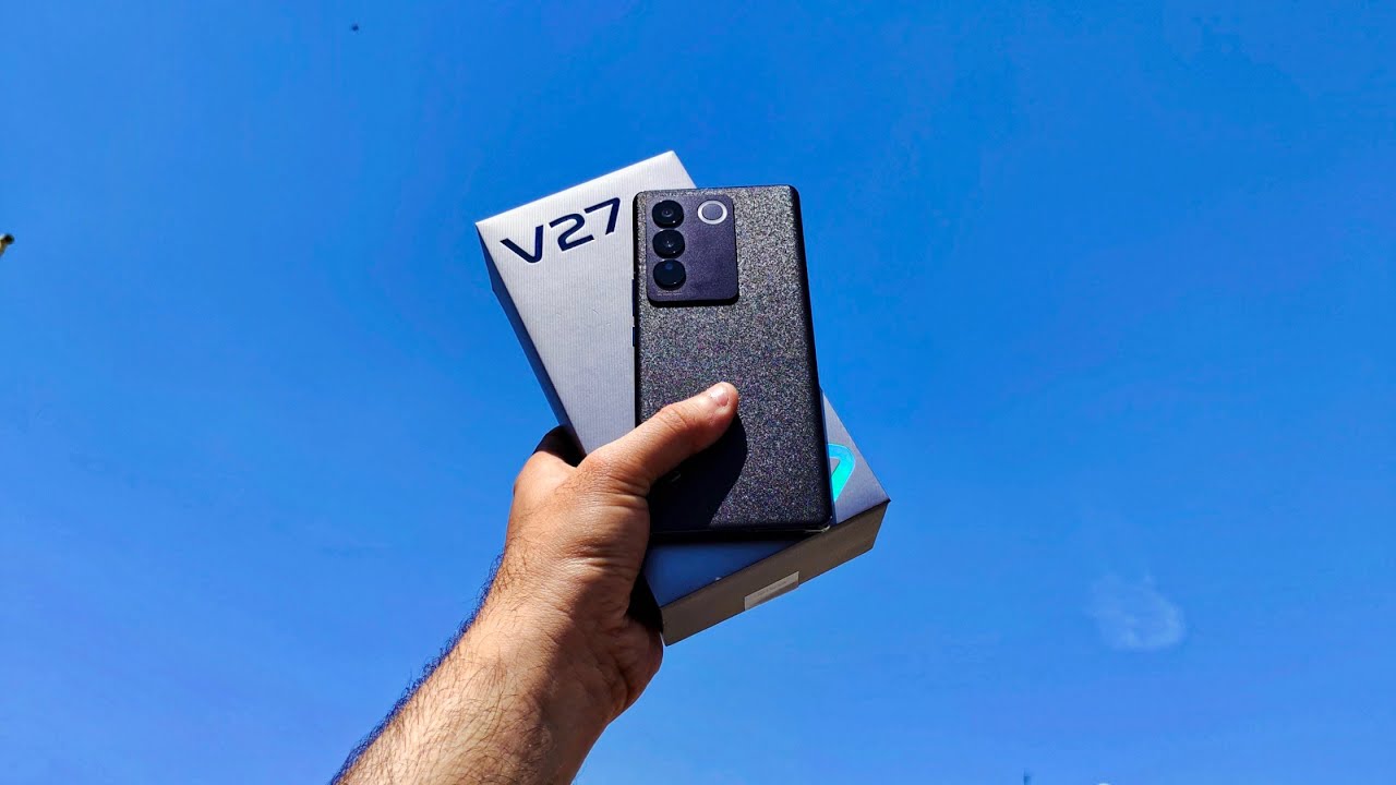 Vivo V27 - Noble Black⚡ Color Unboxing | 3D Curved Display🤩 + Dimensity ...
