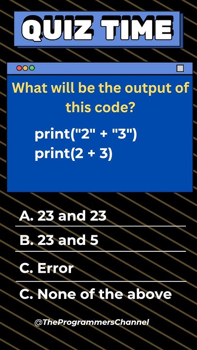 Python Code Quiz Python Coding Education Pythontutorial Python3 Youtube