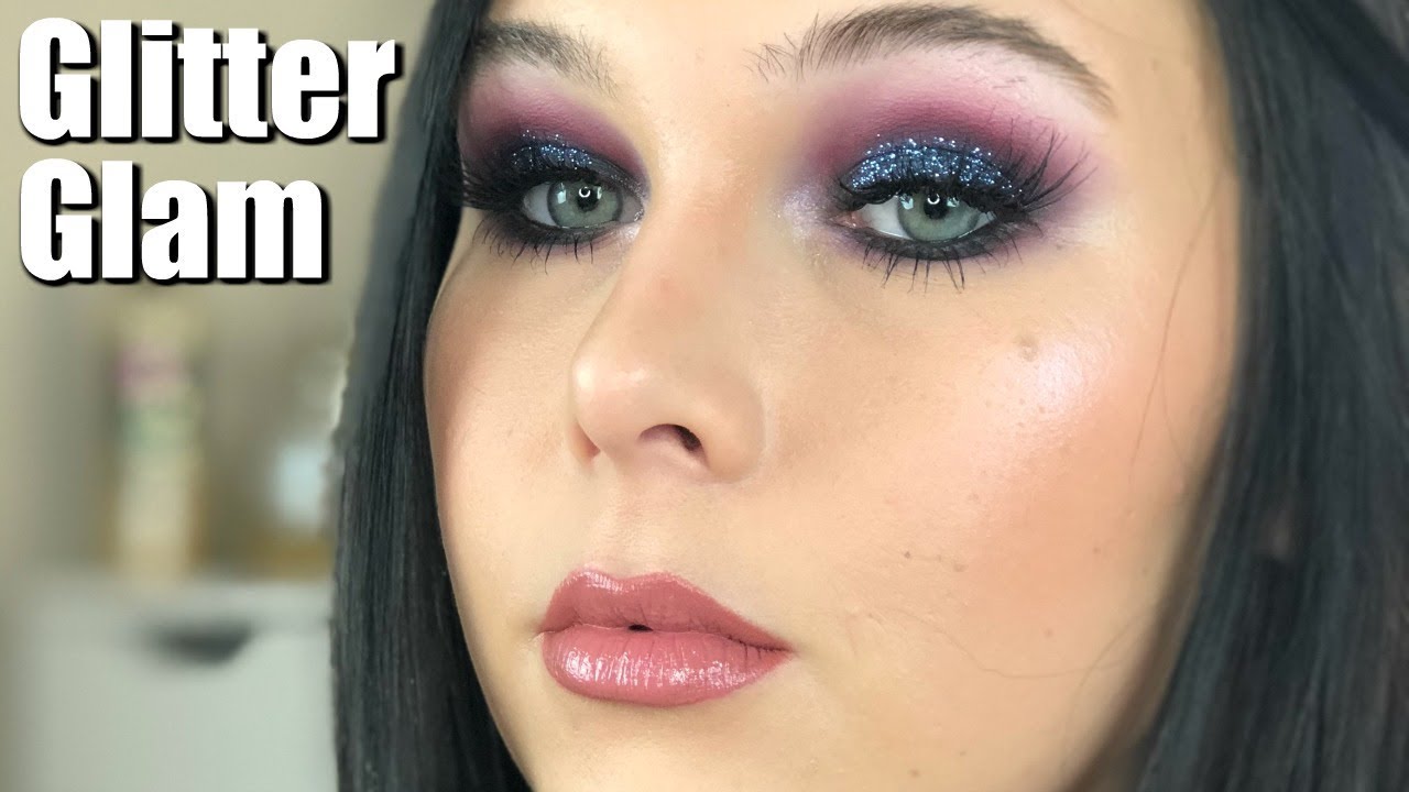 Glitter Glam Full Face Makeup Tutorial - YouTube