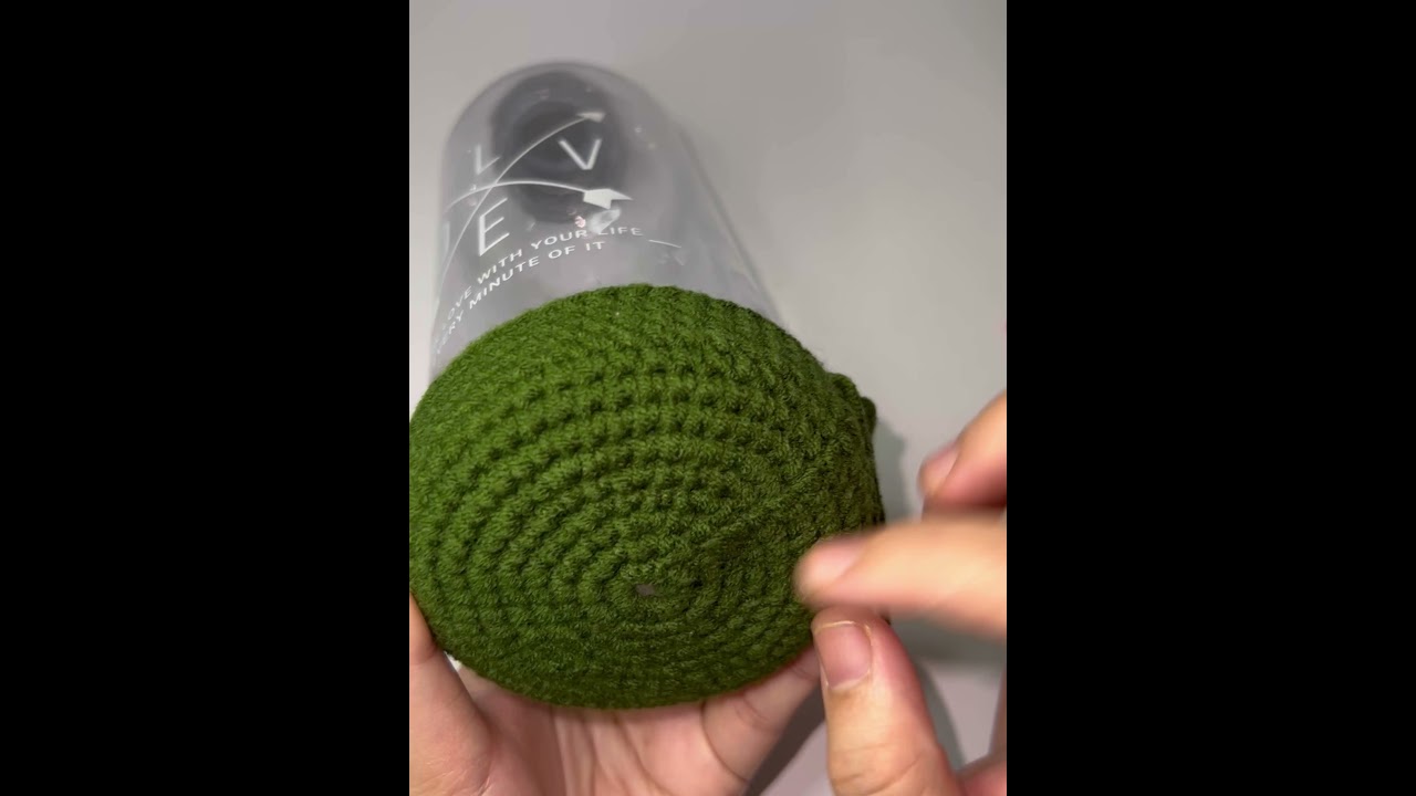 TOTURIAL CARA BUAT SARUNG BOTOL KAIT SAIZ LEBAR TAPAK BOTOL 3.5inci ...