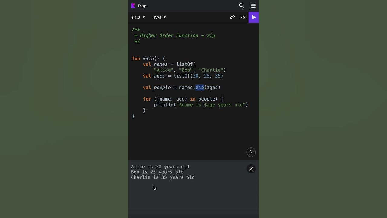 Kotlin HOF - zip - YouTube