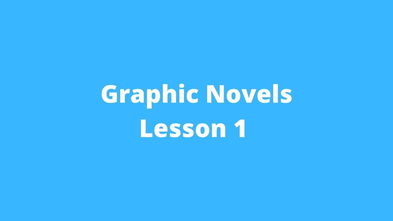 Graphic Novels 101 Week 1 - YouTube