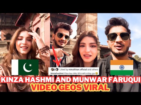 Pakistani Actress Kinza Hashmi and Indian Actor Munwar Faruqui Video Geos Viral - YouTube
