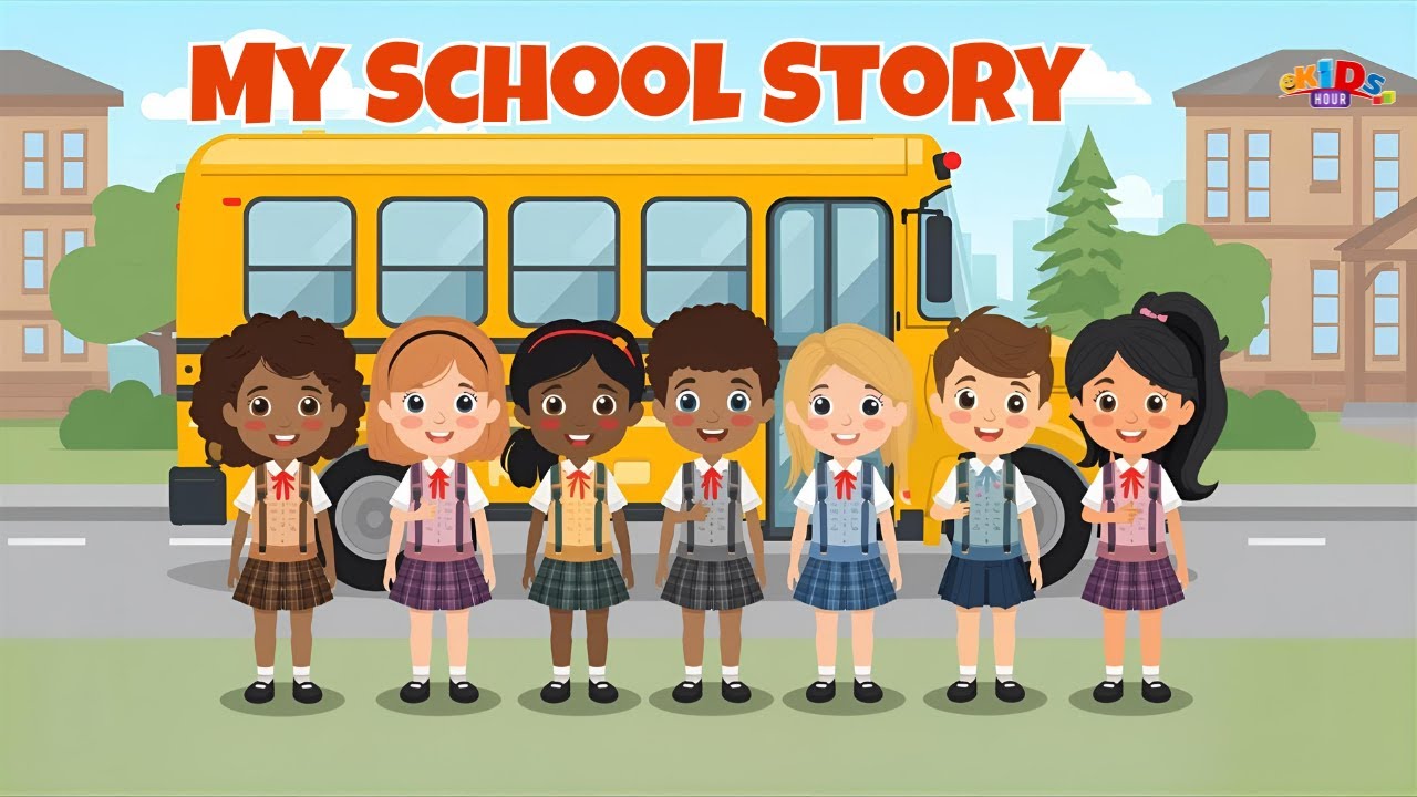My School Story | Kids Hour | Fun Learning for Preschool Kids - YouTube