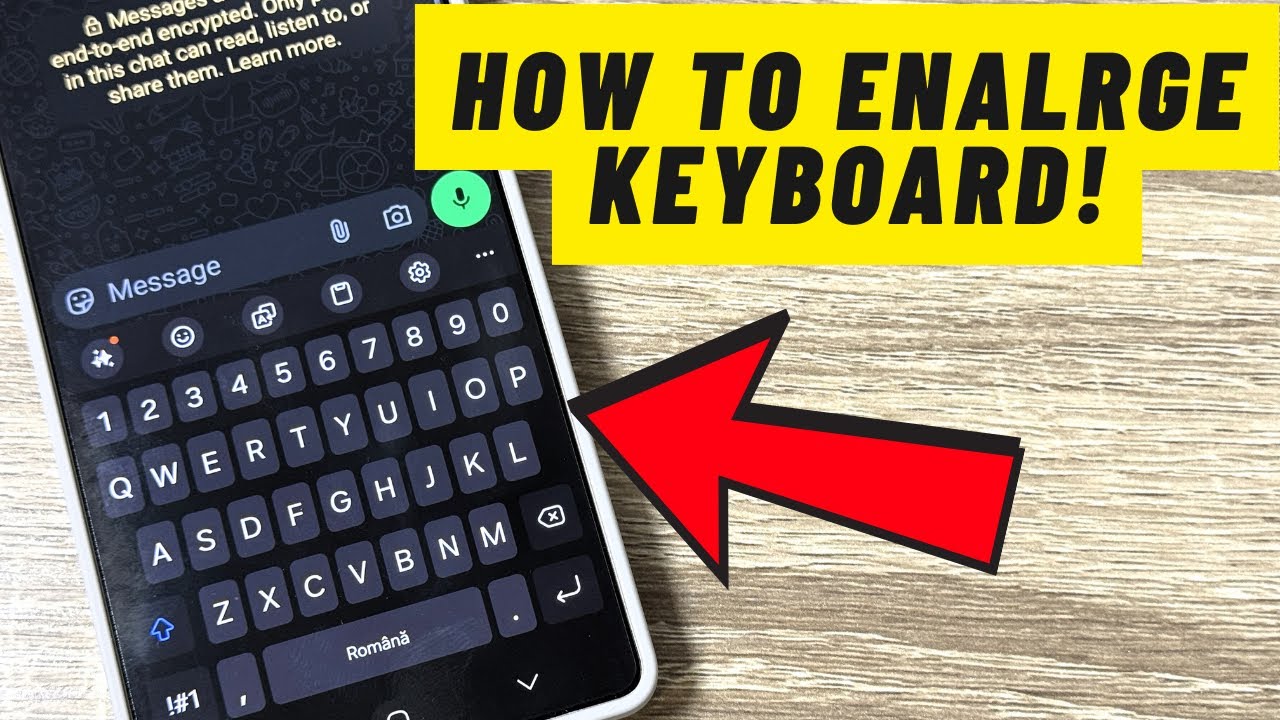 How to Enlarge Keyboard on Samsung & Android - YouTube
