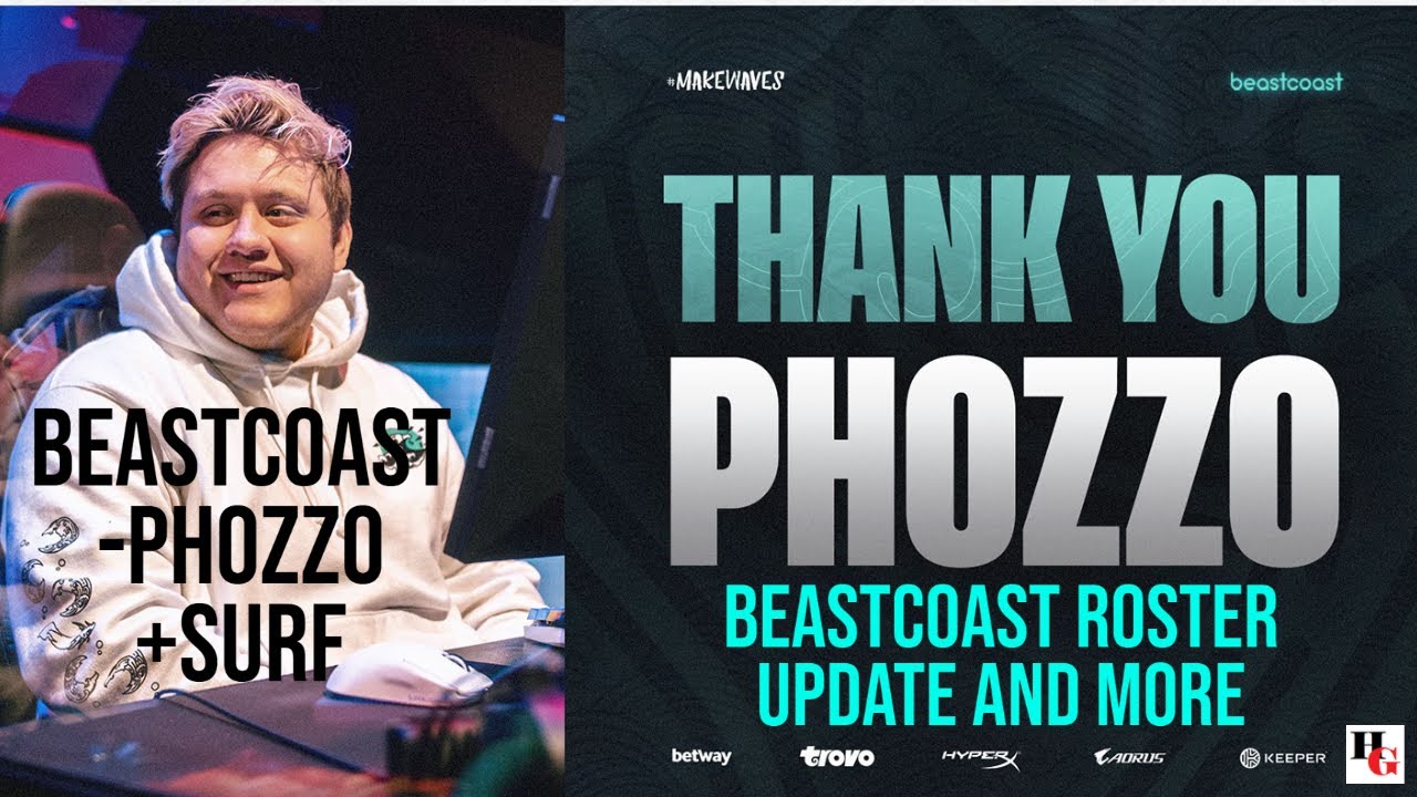 Beastcoast Roster Change: -Phozzo +Surf (and more) - YouTube