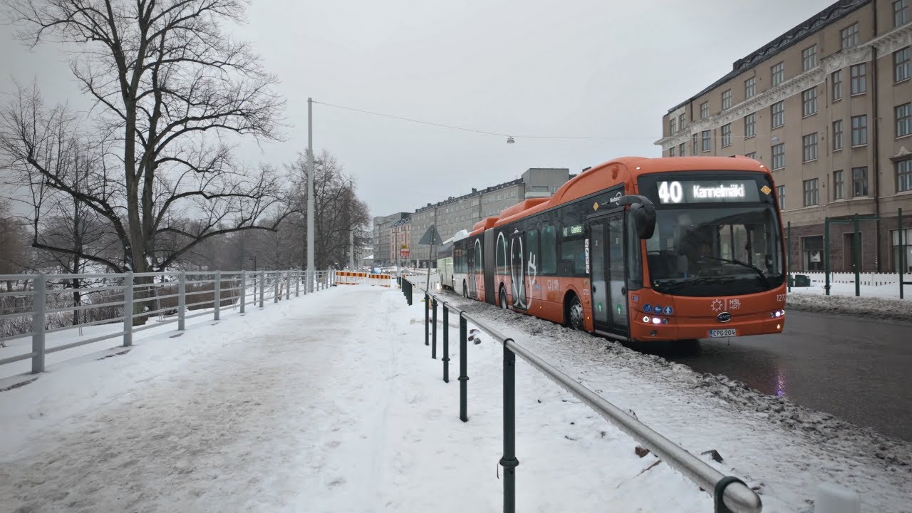 Winter Walking in the Rain 🌧️☔Helsinki, Finland ️ February 2024 - YouTube