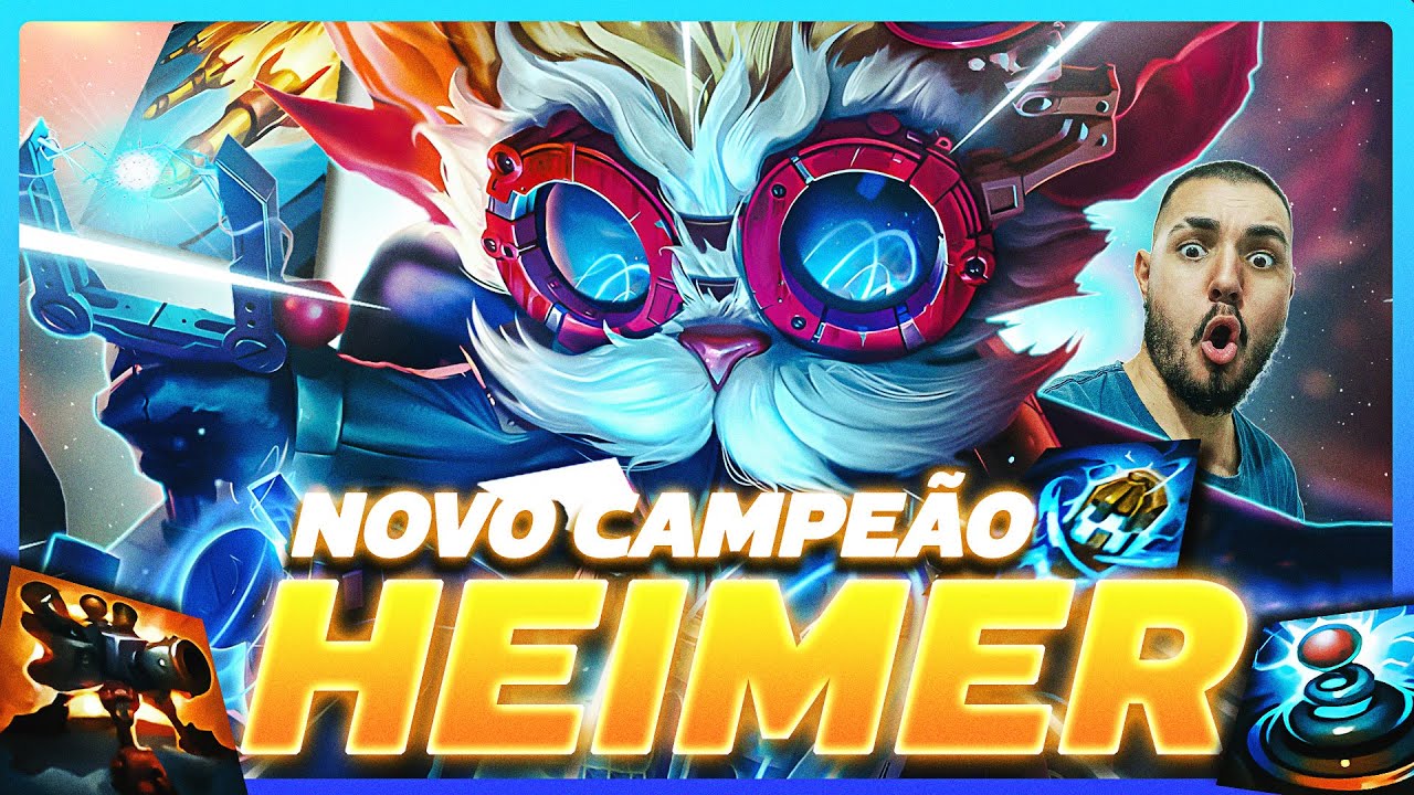 GAMEPLAY EXPLICATIVA COM HEIMERDINGER, O NOVO CAMPEÃO!! | League of ...