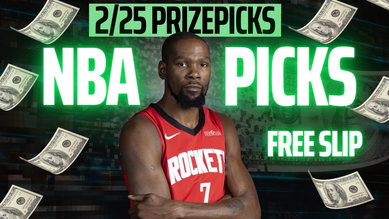 BEST NBA PRIZEPICKS TODAY | 2/25 FREE SLIP + GIVEAWAY! ANOTHER WIN ...