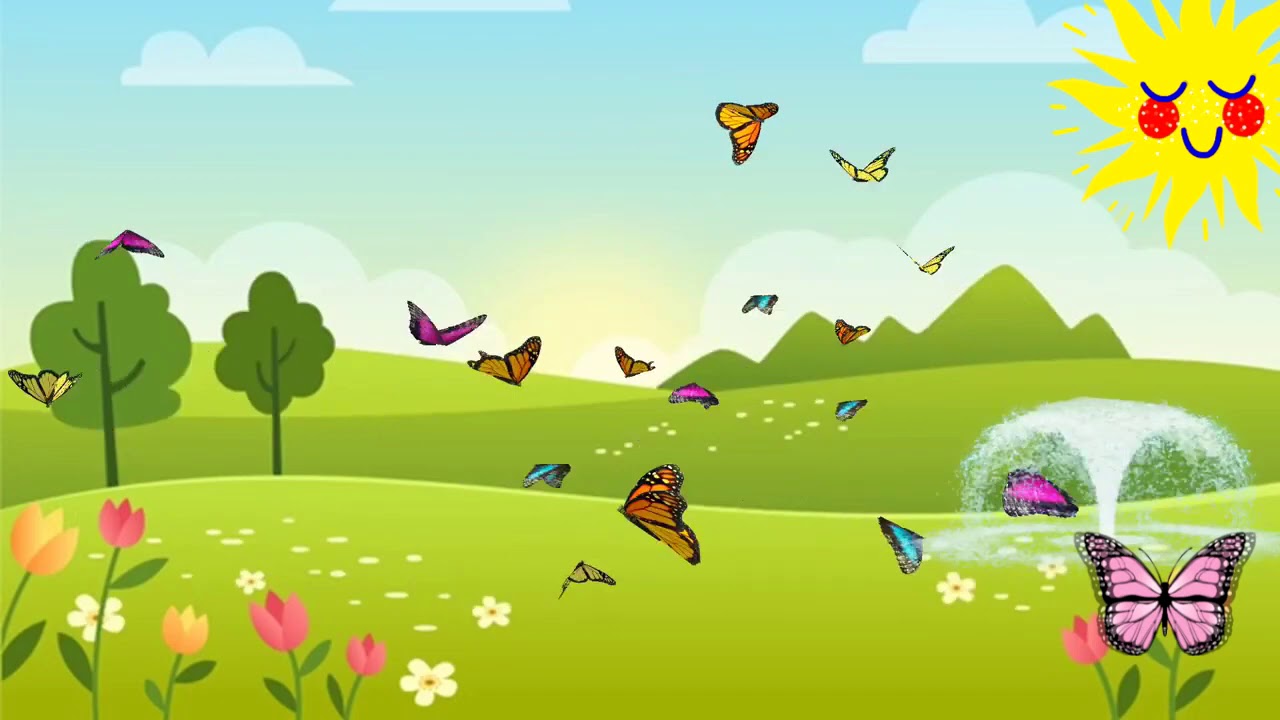 Fundo Animado Borboletas Background Animated. - YouTube