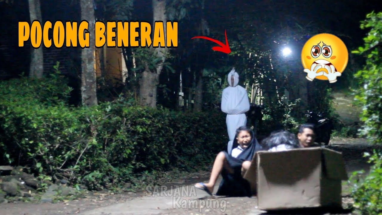 Prank Kuntilanak paling Apes || Niat prank malah Keluar pocong beneran ...