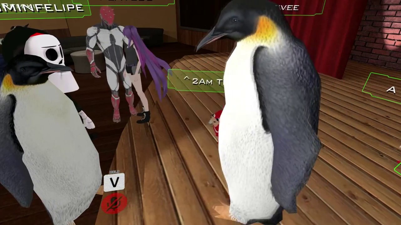 [VRChat] - Penguin VS. Ugandan Knuckles (funny) - YouTube