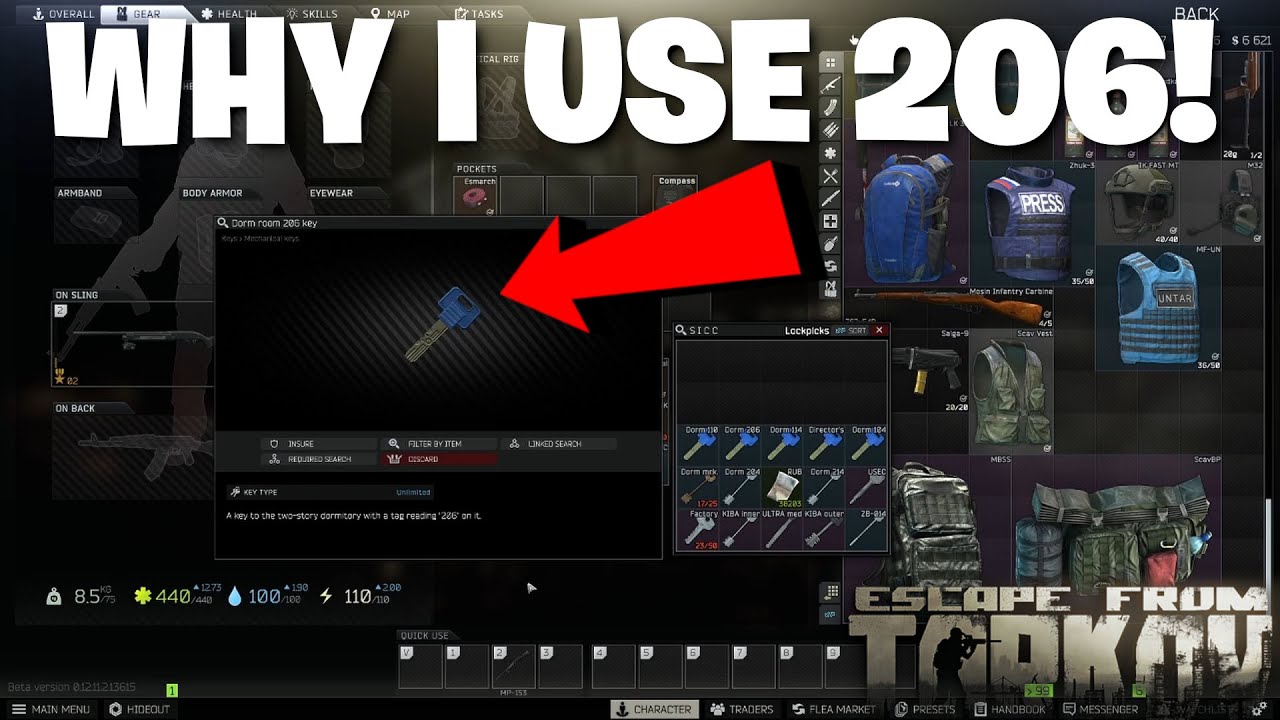 Escape From Tarkov - Why I USE Room 206 KEY On CUSTOMS! UNDERRATED LOOT ...