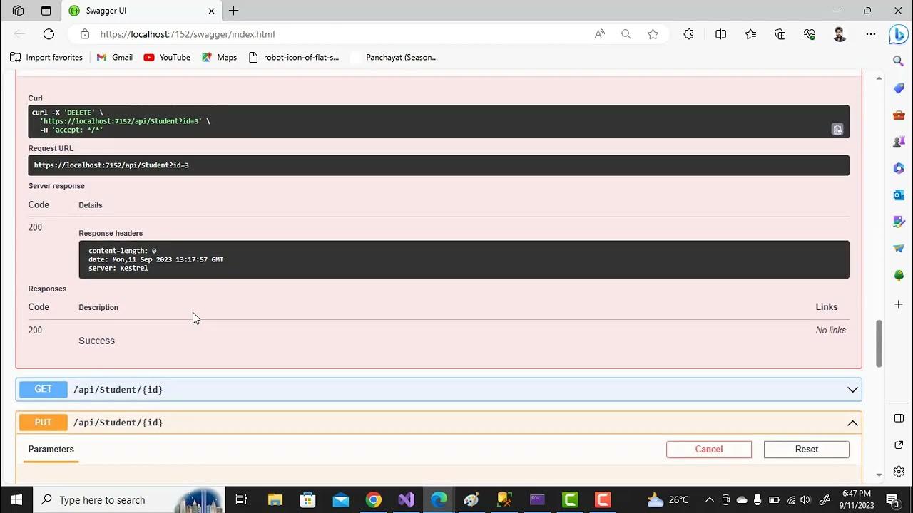 Migration and Swagger API Student Registration Project Part 10 - YouTube
