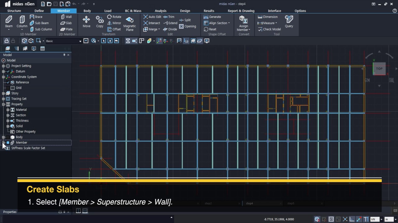 Modeling 03. Beam & Slab - YouTube