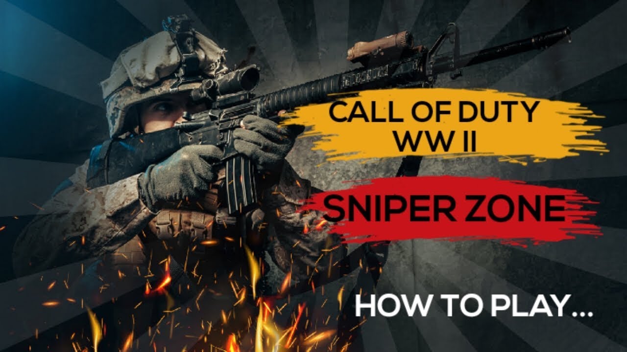 CALL OF DUTY WW II SNIPER ZONE GAMEPLAY - YouTube