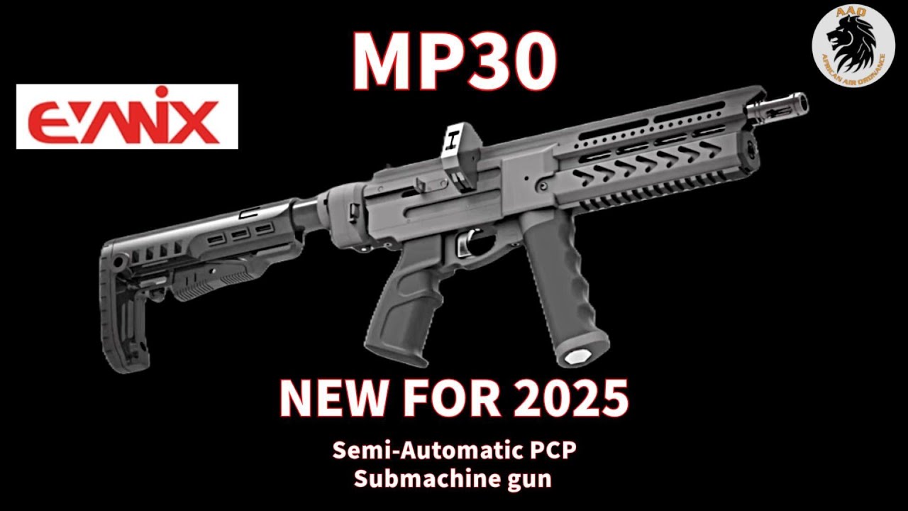 Evanix MP 30 Semi Automatic PCP Submachine gun - YouTube