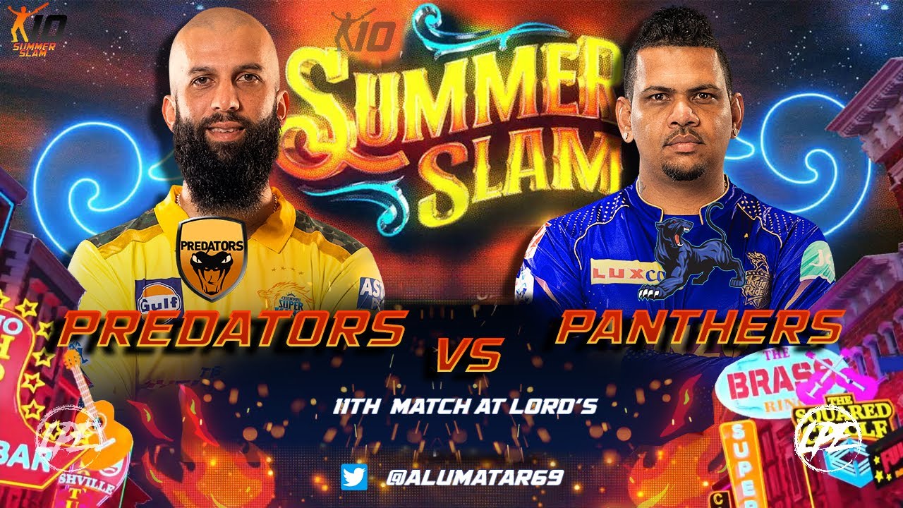 Apex Predators vs Panthers Rising | T10 SummerSlam | Match 11 | Cricket ...