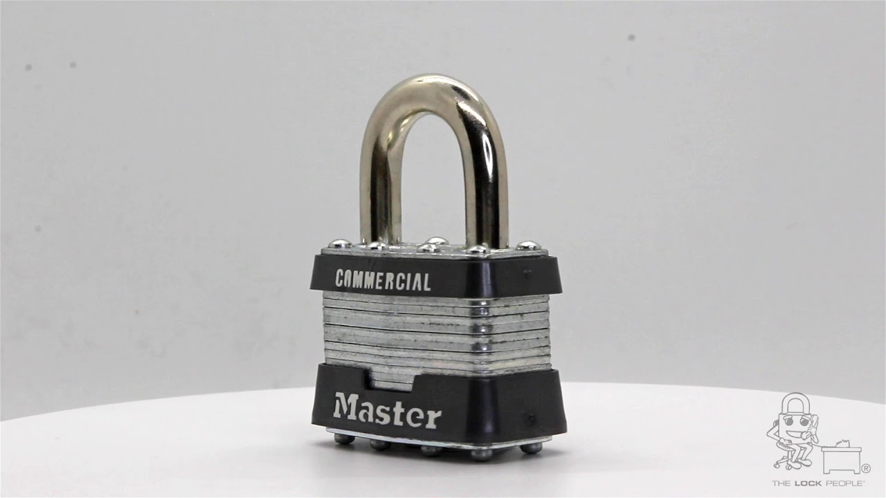 Master Lock 1 Laminated Steel Padlock - YouTube