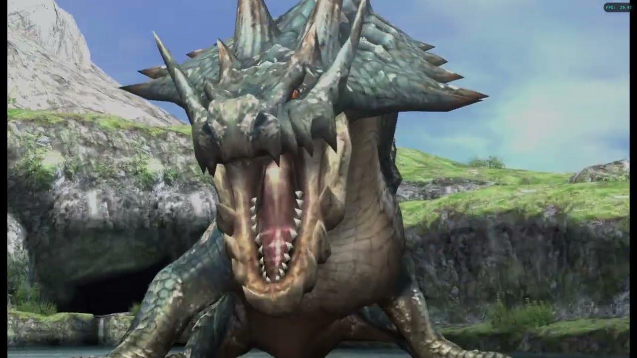 Monster Hunter Tri Lagiacrus Repel Mission (No Armor) - YouTube