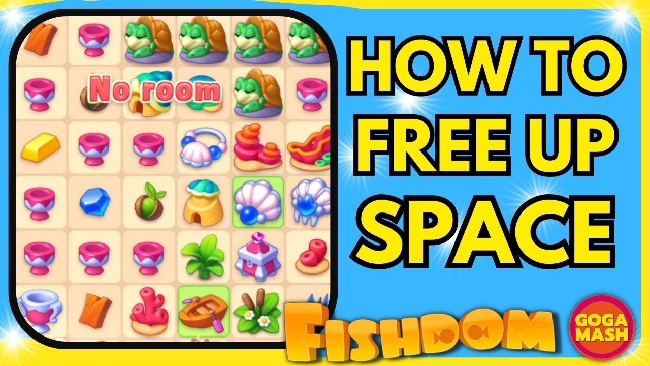 Fishdom How to Free up Space if there is Nothing to Merge Deep Sea ...