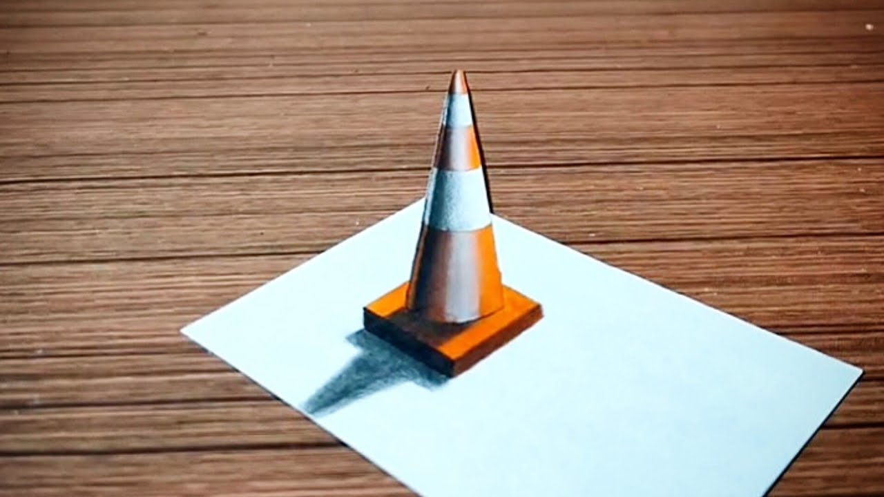 3D REALISTIC DRAWING ON PAPER - YouTube