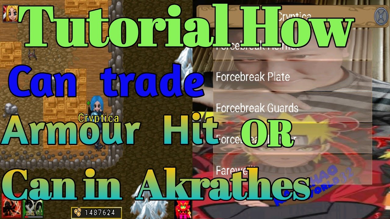 Tutorial biar bisa masuk akrathes dan tuker armor 79 Tibiame - YouTube