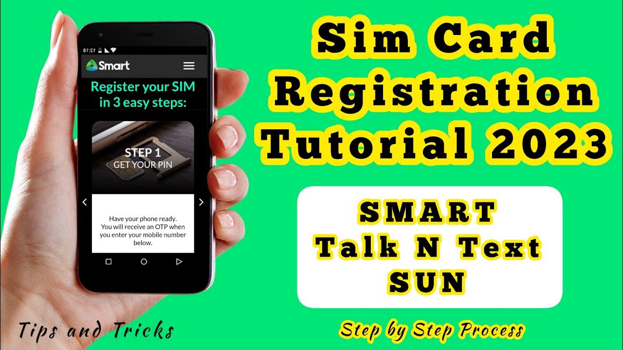 Paano iparehistro ang SIM CARD na SMART/TNT/SUN? | Step by Step ...