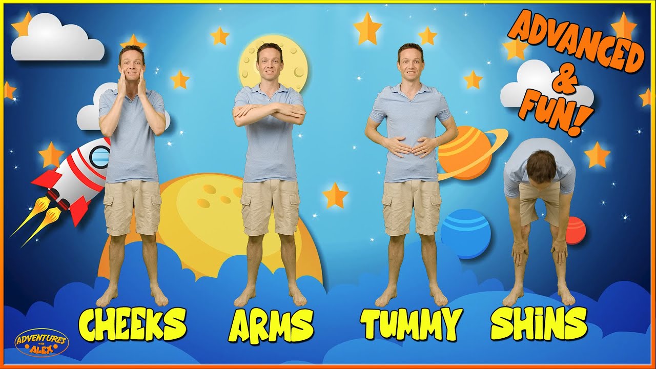 Head, Shoulders, Knees and Toes Song - ADVANCED Body Parts - YouTube